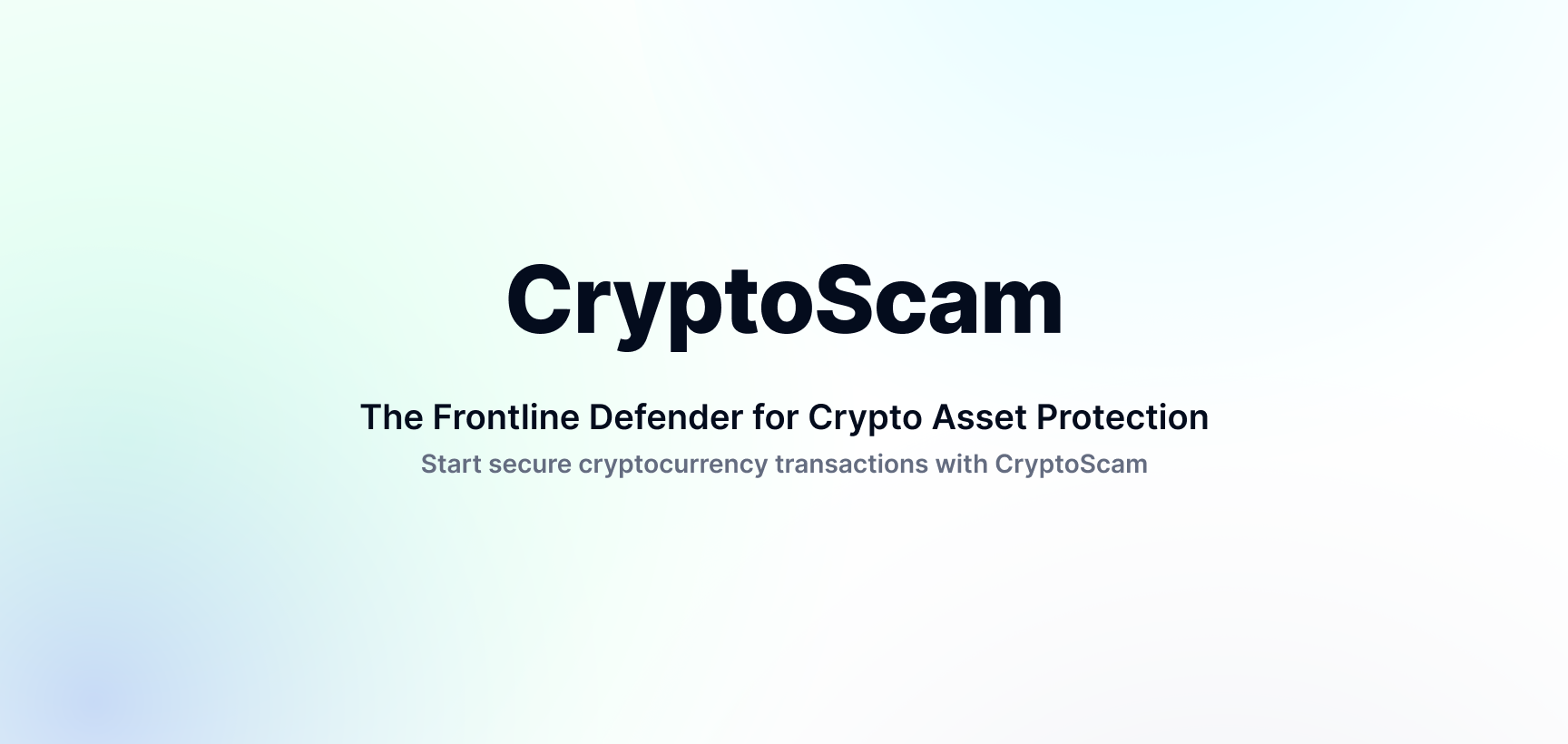 CryptoScam : The Quick Reaction Force for Crypto Asset Recovery